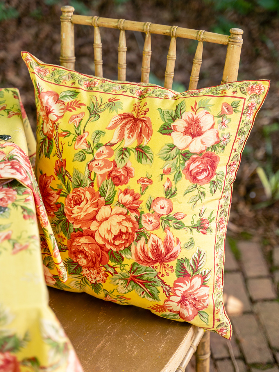 Rosemary Cushion Cover - Yellow | Shop Beautiful Designs by April Cornell