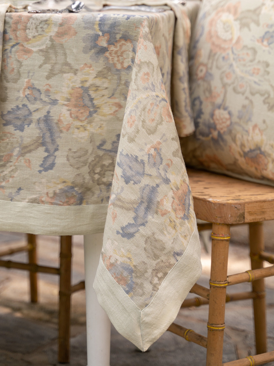 Isabelle's Ikat Linen Tablecloth | Shop Beautiful Designs by April Cornell