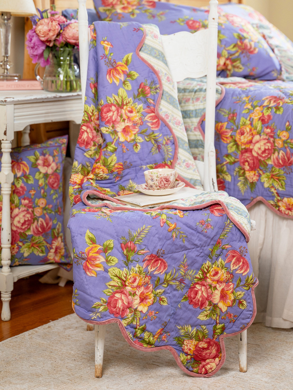 Rosemary Throw - Periwinkle | Shop Beautiful Designs by April Cornell