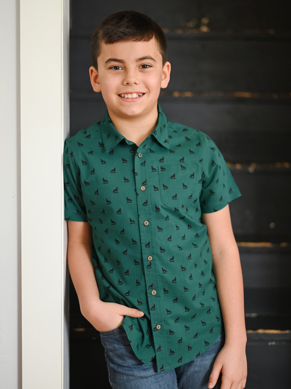 Wolf Spirit Kids Shirt | Shop Beautiful Designs by April Cornell