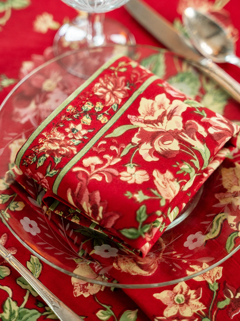 Milene Luncheon Napkin Set of 4 - Red | Shop Beautiful Designs by April ...