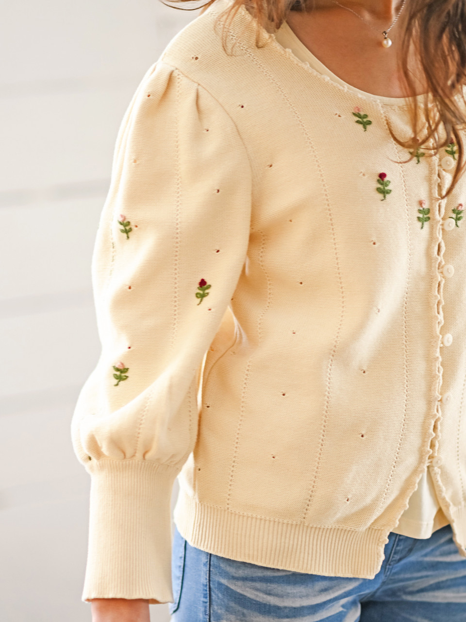 Rose Cottage Sweater - Ecru | Shop Beautiful Designs by April Cornell