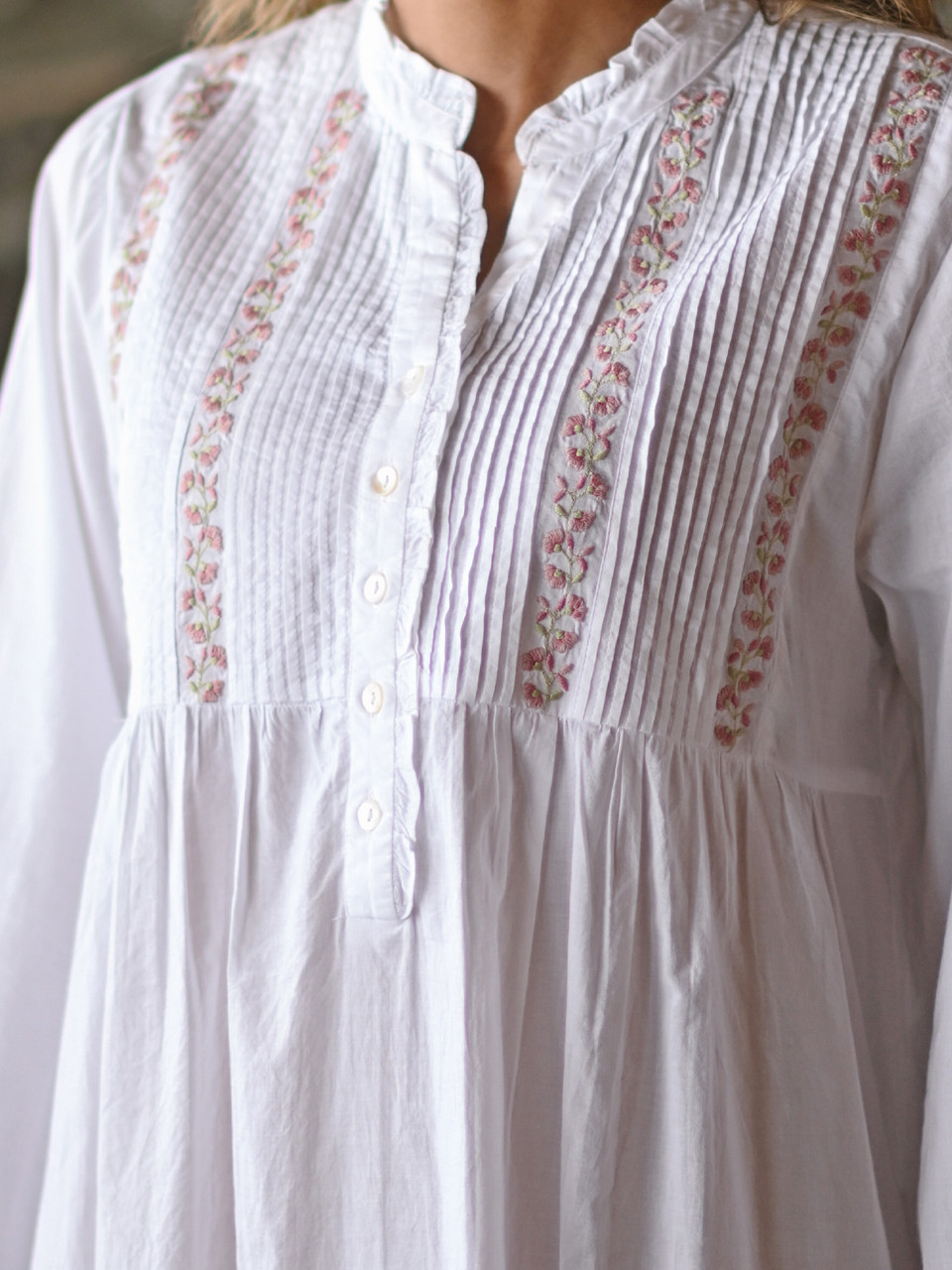 Trellis Nighty - White | Shop Beautiful Designs by April Cornell