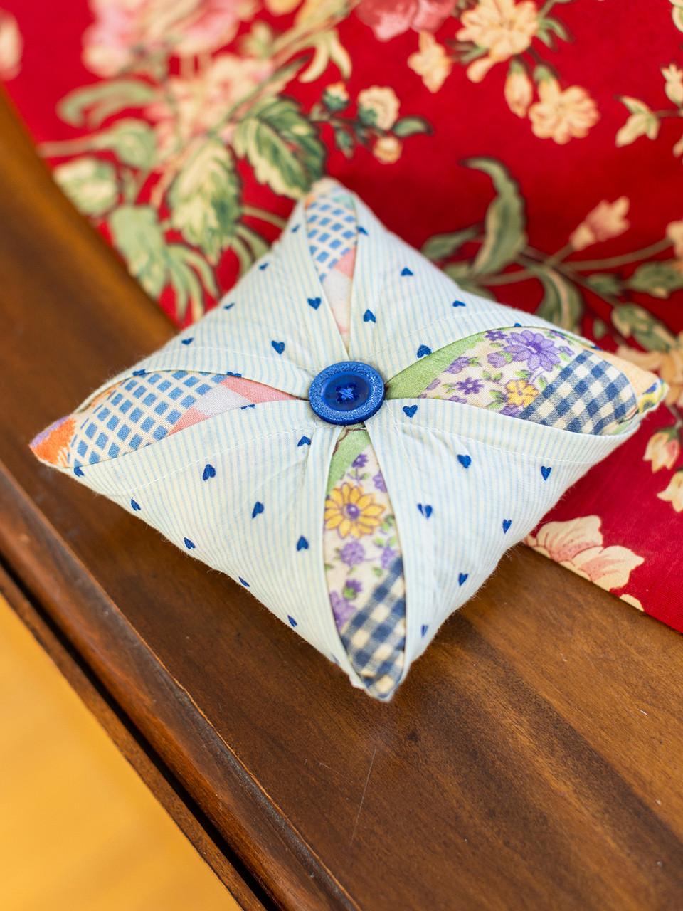 Patch Parade Square Pin Cushion - Multi | Shop Beautiful Designs by ...