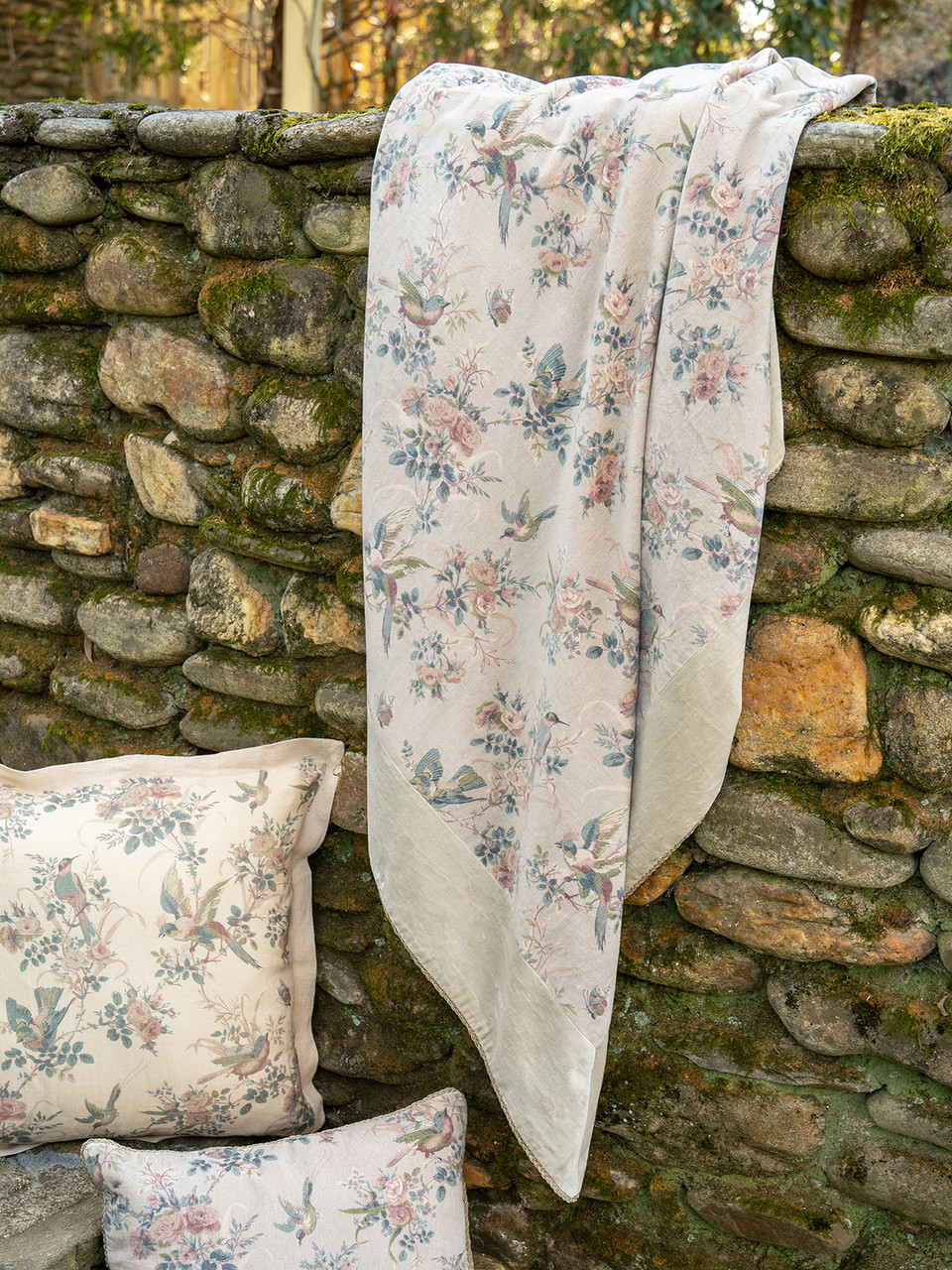 Vienna Velvet Throw - Mist | Shop Beautiful Designs by April Cornell