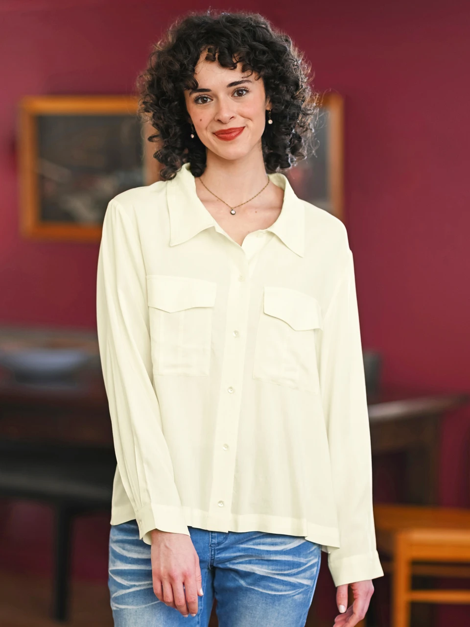 Gal Pal Blouse - Ecru | Shop Beautiful Designs by April Cornell