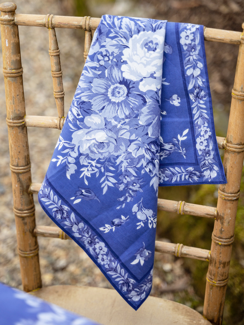 Avonlea Napkin Set of 4 - Cobalt | Shop Beautiful Designs by April Cornell