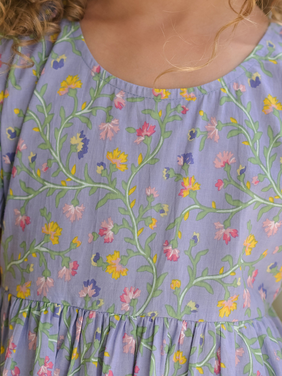 Fairday Kids Dress - Periwinkle | Shop Beautiful Designs by April Cornell