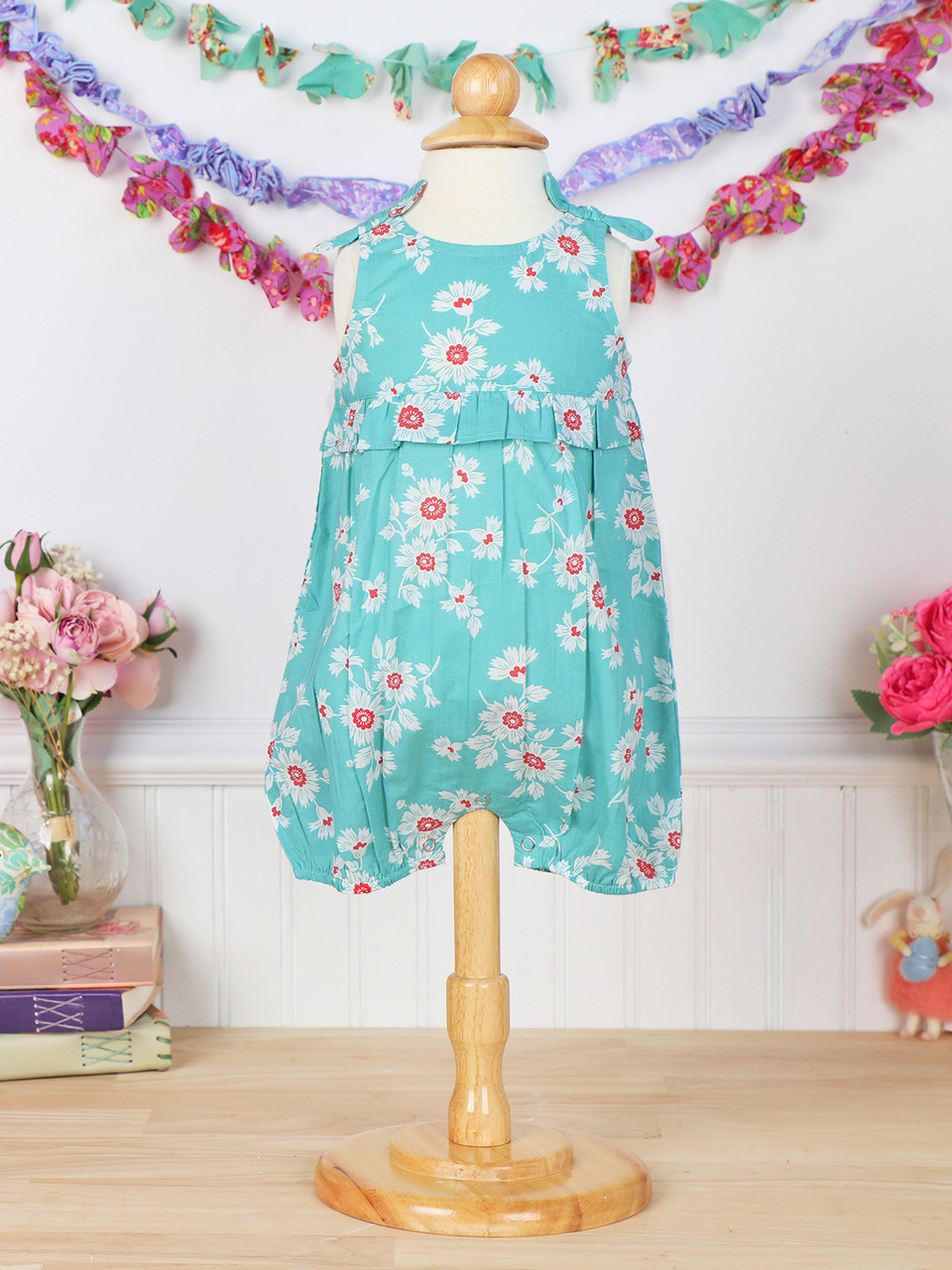 Daisy Baby Bubble - Aqua | Shop Beautiful Designs by April Cornell