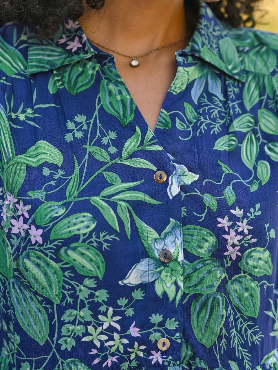 Milkweed Blouse - Cobalt | Shop Beautiful Designs by April Cornell