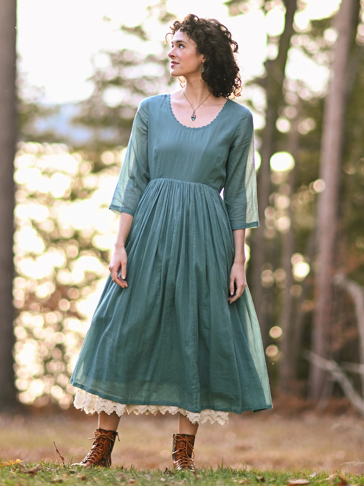 Joni Jersey Dress - Teal | Shop Beautiful Designs by April Cornell