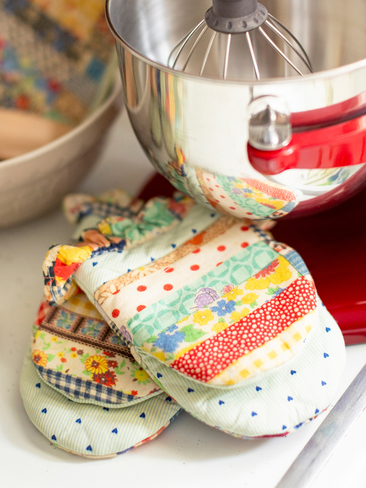 Patch Parade Patchwork Mini Mitt Set of 2 - Multi | Shop Beautiful ...