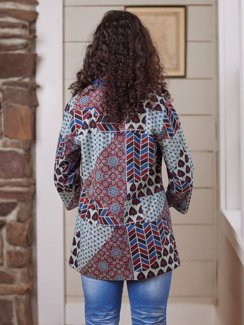 Indigo Patchwork Tunic | Shop Beautiful Designs by April Cornell