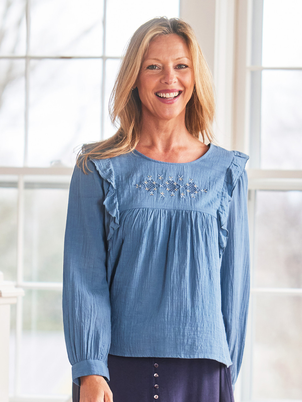 Heirloom Blouse - White | Shop Beautiful Designs by April Cornell