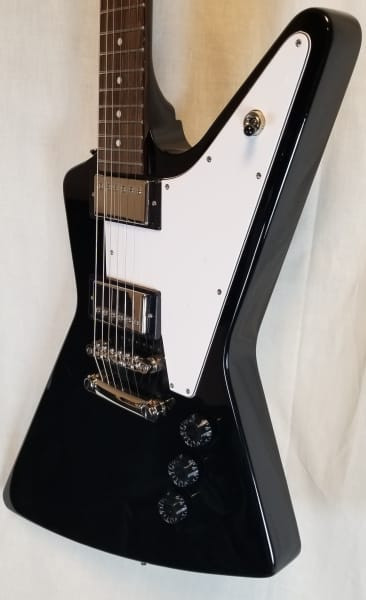 Epiphone Explorer Electric Guitar Ebony - Gelb Music