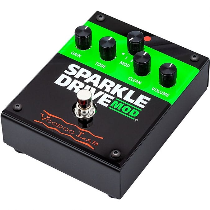 Voodoo Lab Sparkle Drive Mod Overdrive Guitar Effects Pedal - Gelb Music