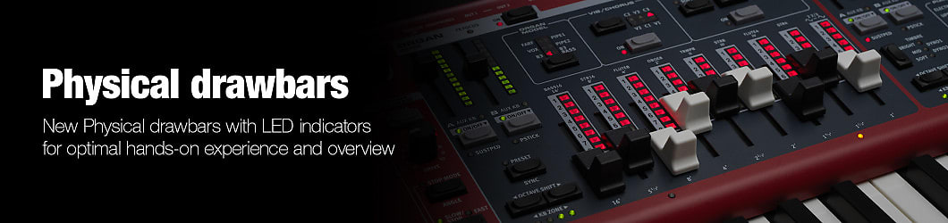 Nord Stage 4 73 with a fully weighted Triple Sensor keybed with ...