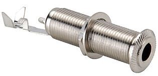 Switchcraft #151 Long Threaded Barrel Mono Input Jack - Gelb Music