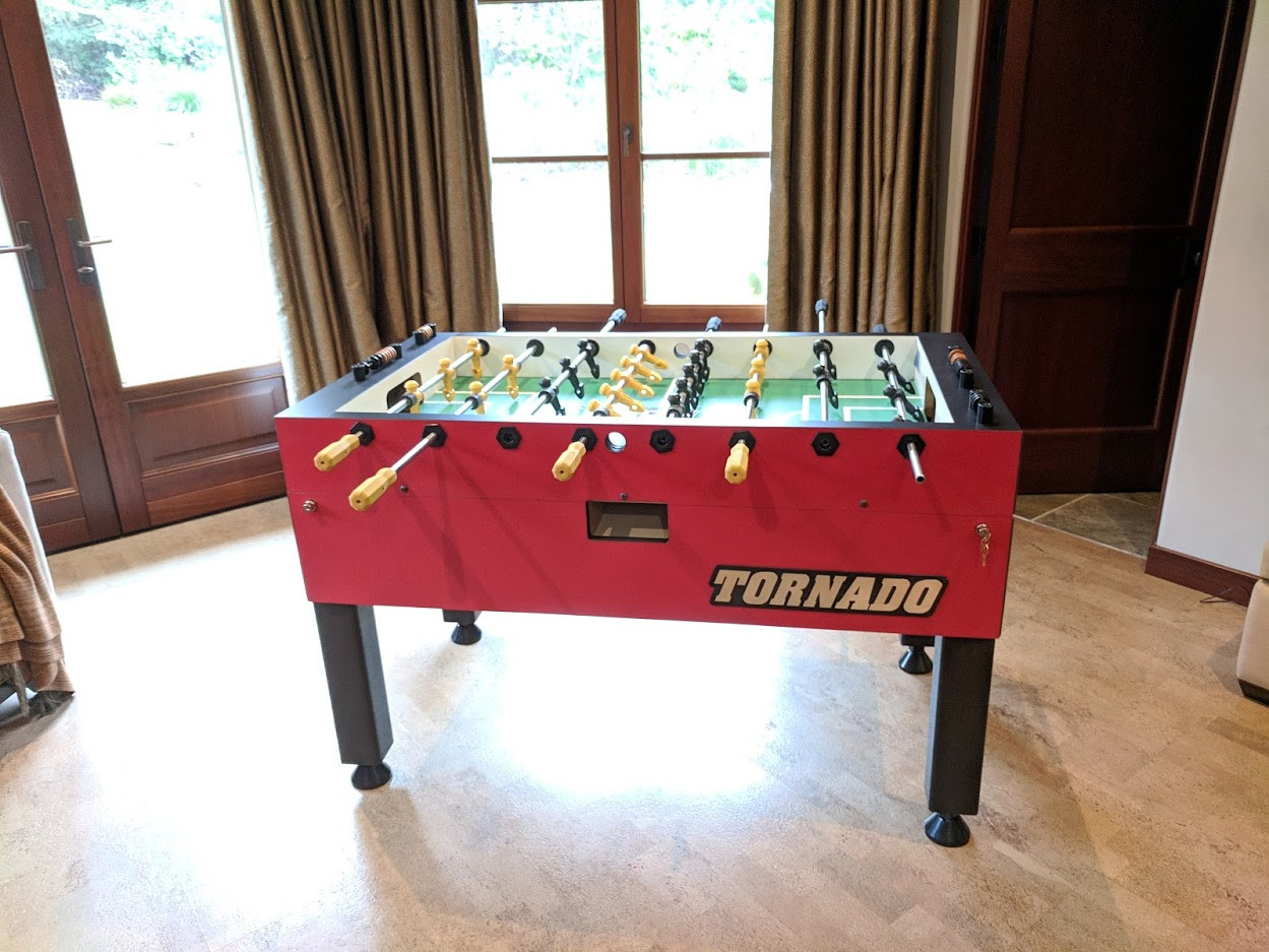 Buy Tornado Tournament T3000 Red Foosball Table | Billiard Wholesale