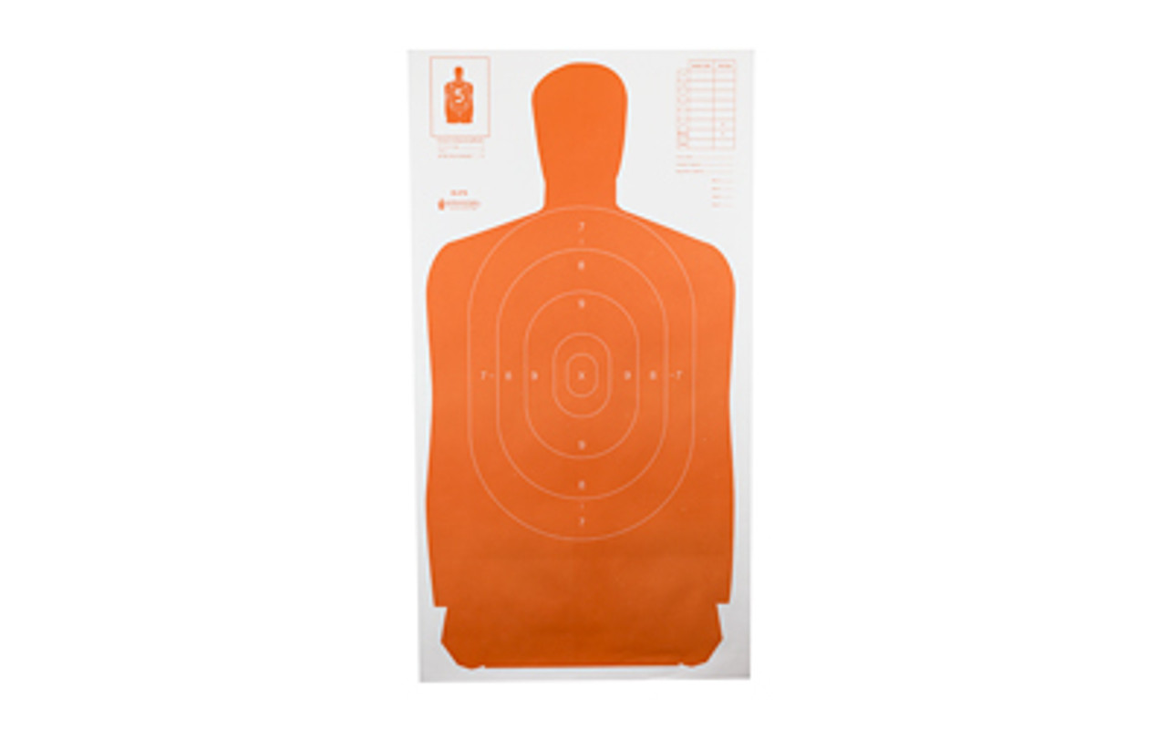Action Target B-27S Standard Target Full Size Orange Silhouette 24"x45 ...