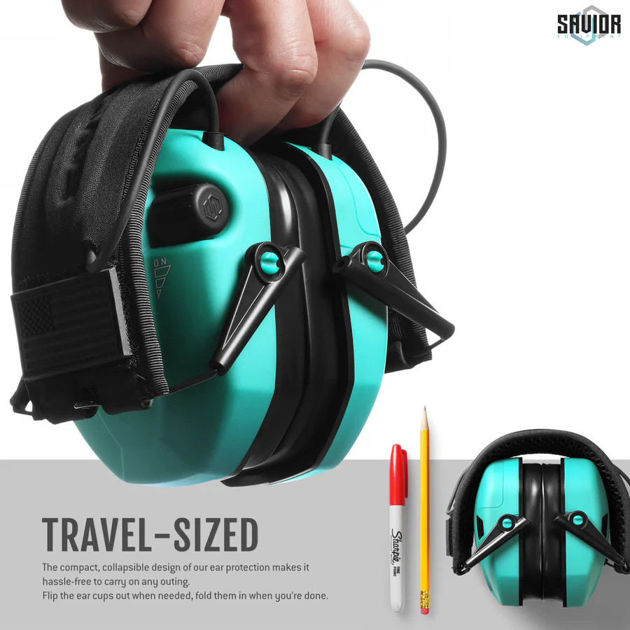 Savior Equipment Apollo Earmuffs - Savior Teal - Shop Black Rifle