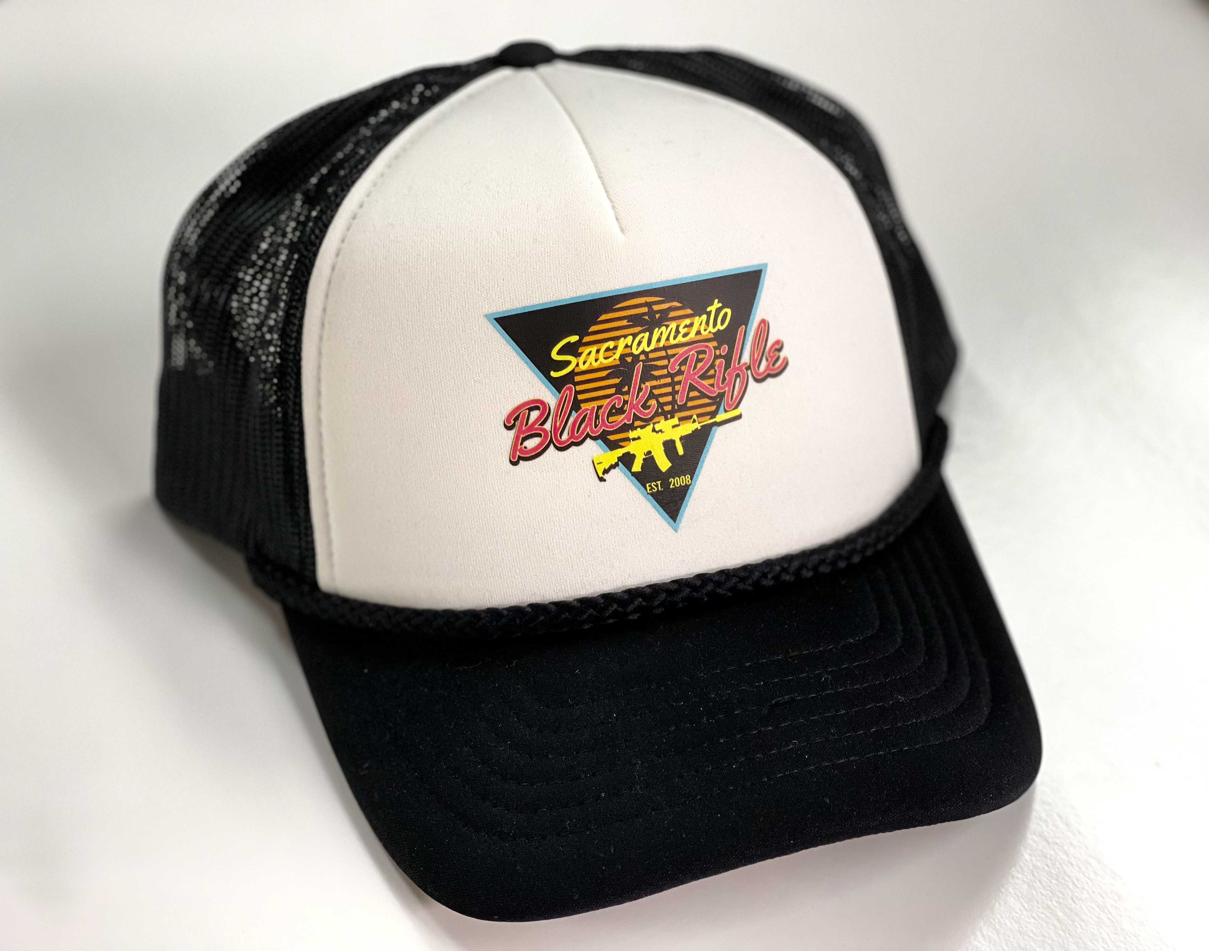 SBR Snap Back Reg Foam Hat White/Black