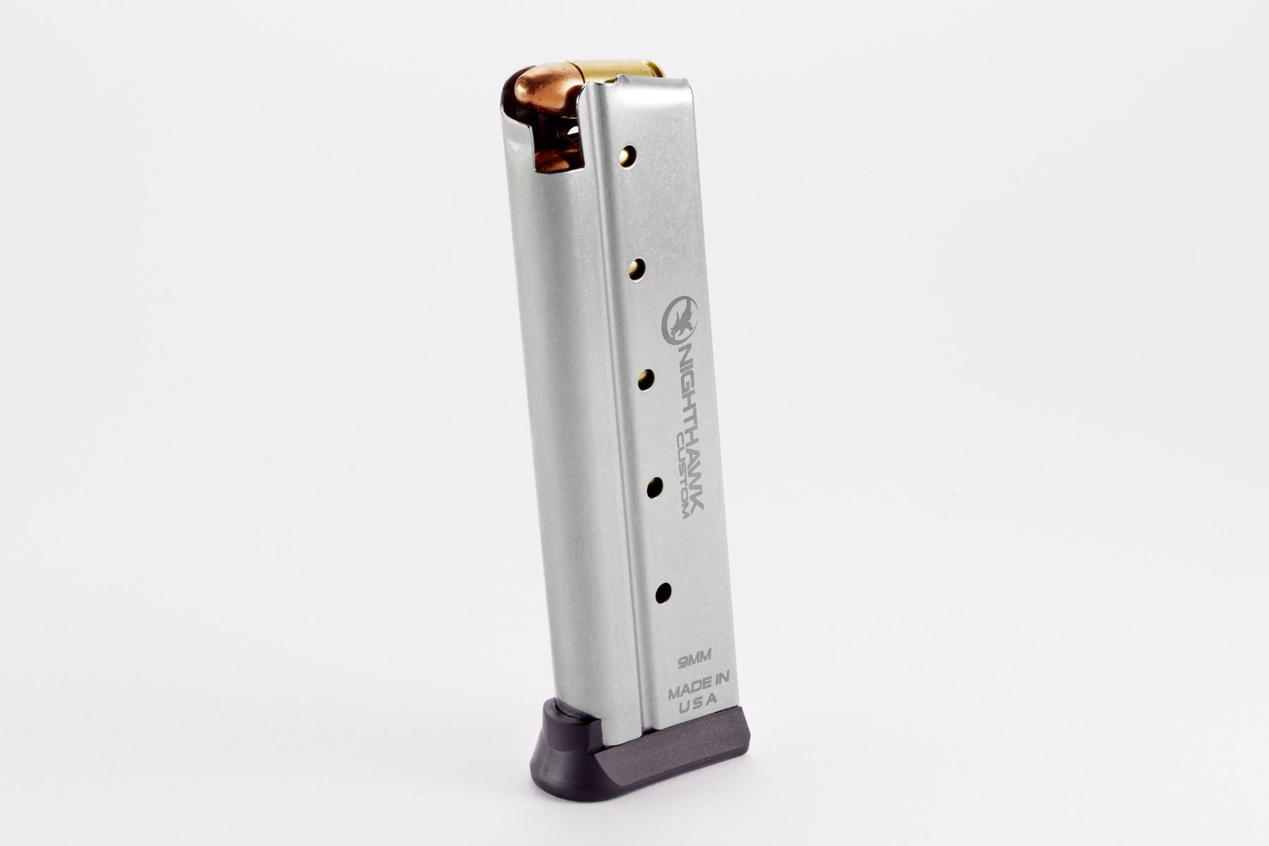 Nighthawk Custom 9MM, 1911, Stainless w/Base Pad, 10rd Magazine - Shop ...