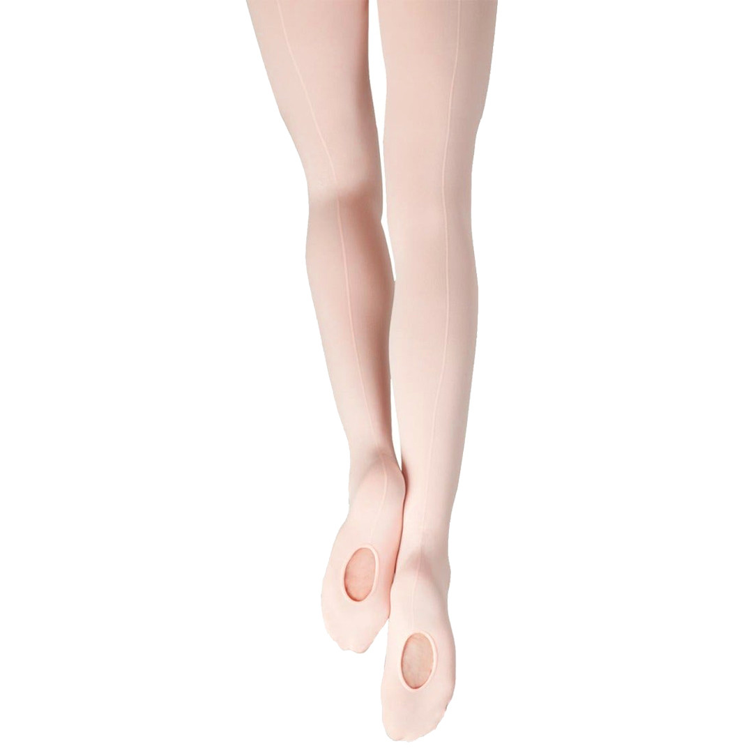 18 Adult Mesh Transition Tights with Mock Back Seam - Lindens Dancewear