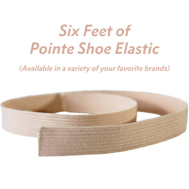 Six Feet of Pink Pointe Shoe Elastic (Available in a variety of your ...