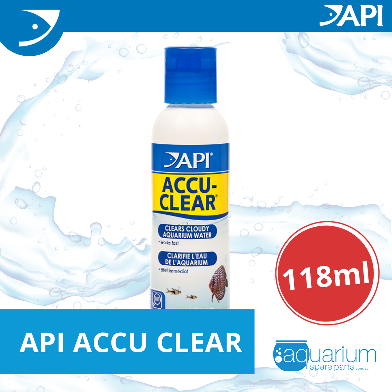 Aquatic - API - Treatments - Accu Clear - Aquarium Spare Parts