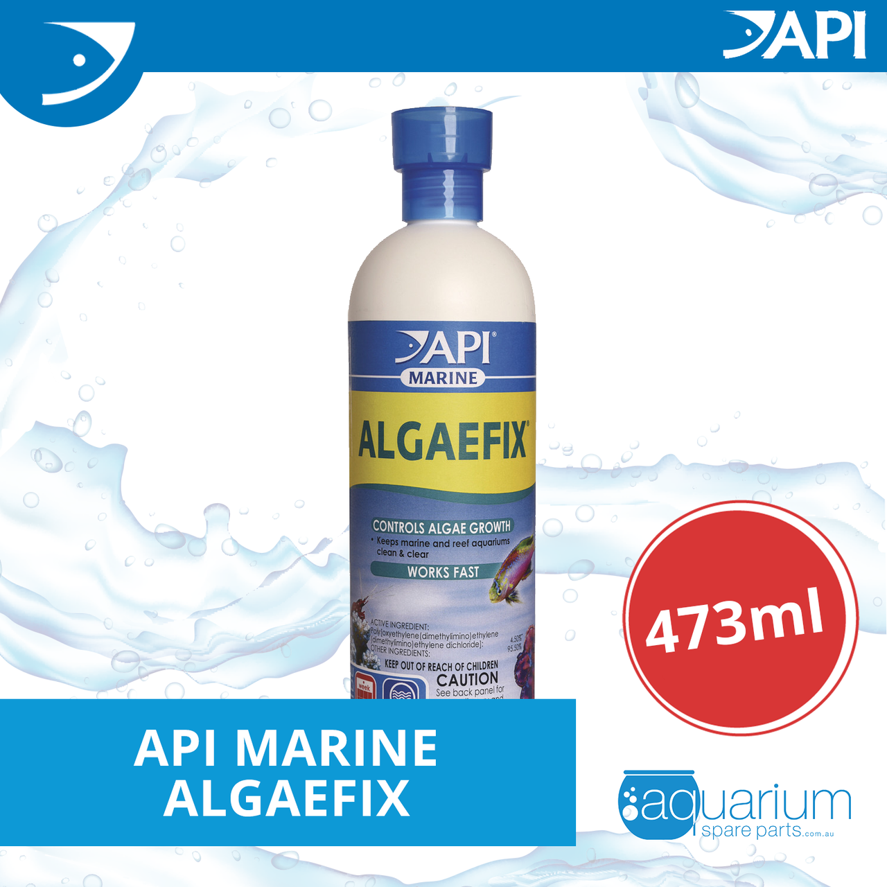 Aquatic - API - Treatments - Algaefix - Aquarium Spare Parts