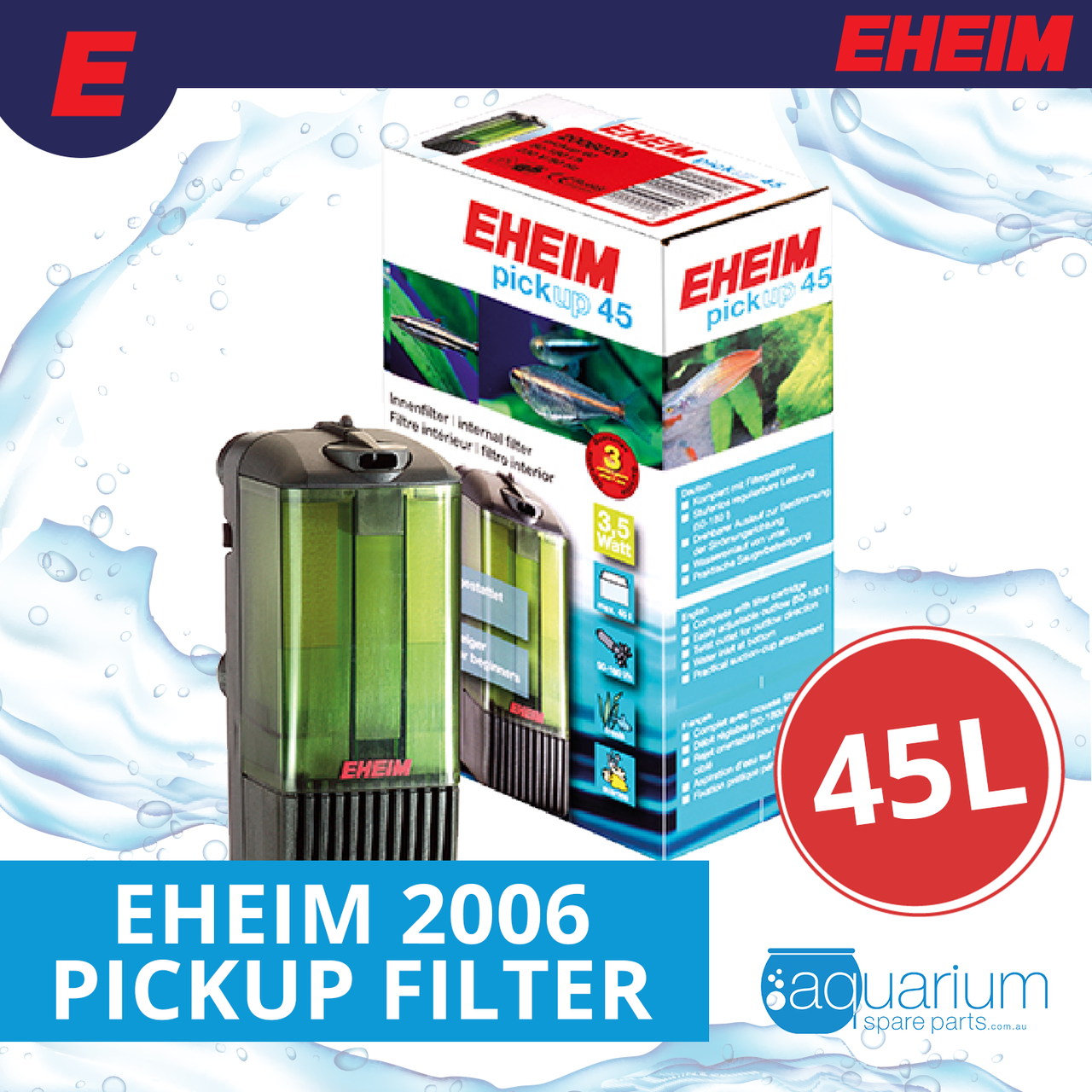 Eheim 2215/2217 Impeller Shaft w/ Bushings (7438430)