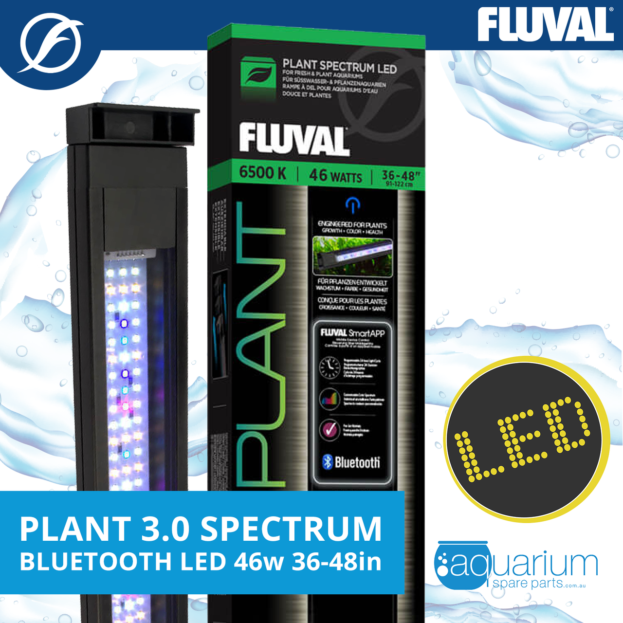 Fluval Sea Marine 3.0 Spectrum LED w/ Bluetooth 32w 61-85cm