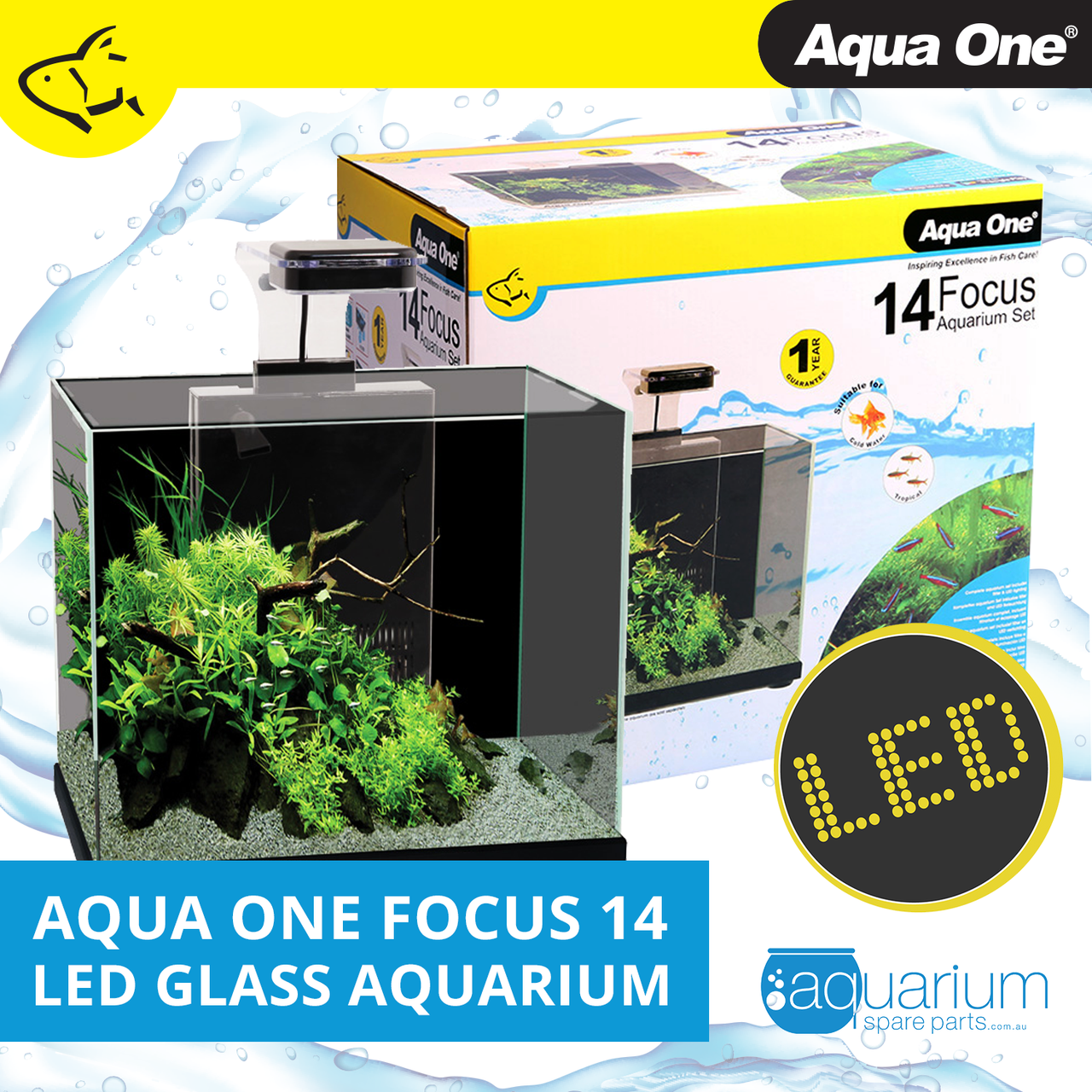 Aquatic - Aqua One - Aquarium Parts - Focus - Focus 14 - Aquarium Spare ...