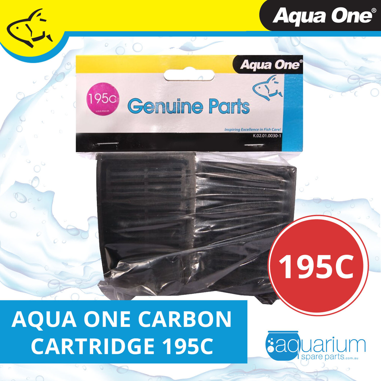 Aqua One HFX 70, 10, 150, 200 Carbon Cartridge (2pk) 196c (25196c)