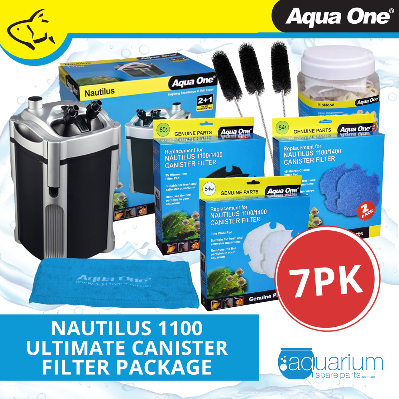 Aquatic - Aqua One - Canister Filters - Nautilus Series - Nautilus 1100 ...