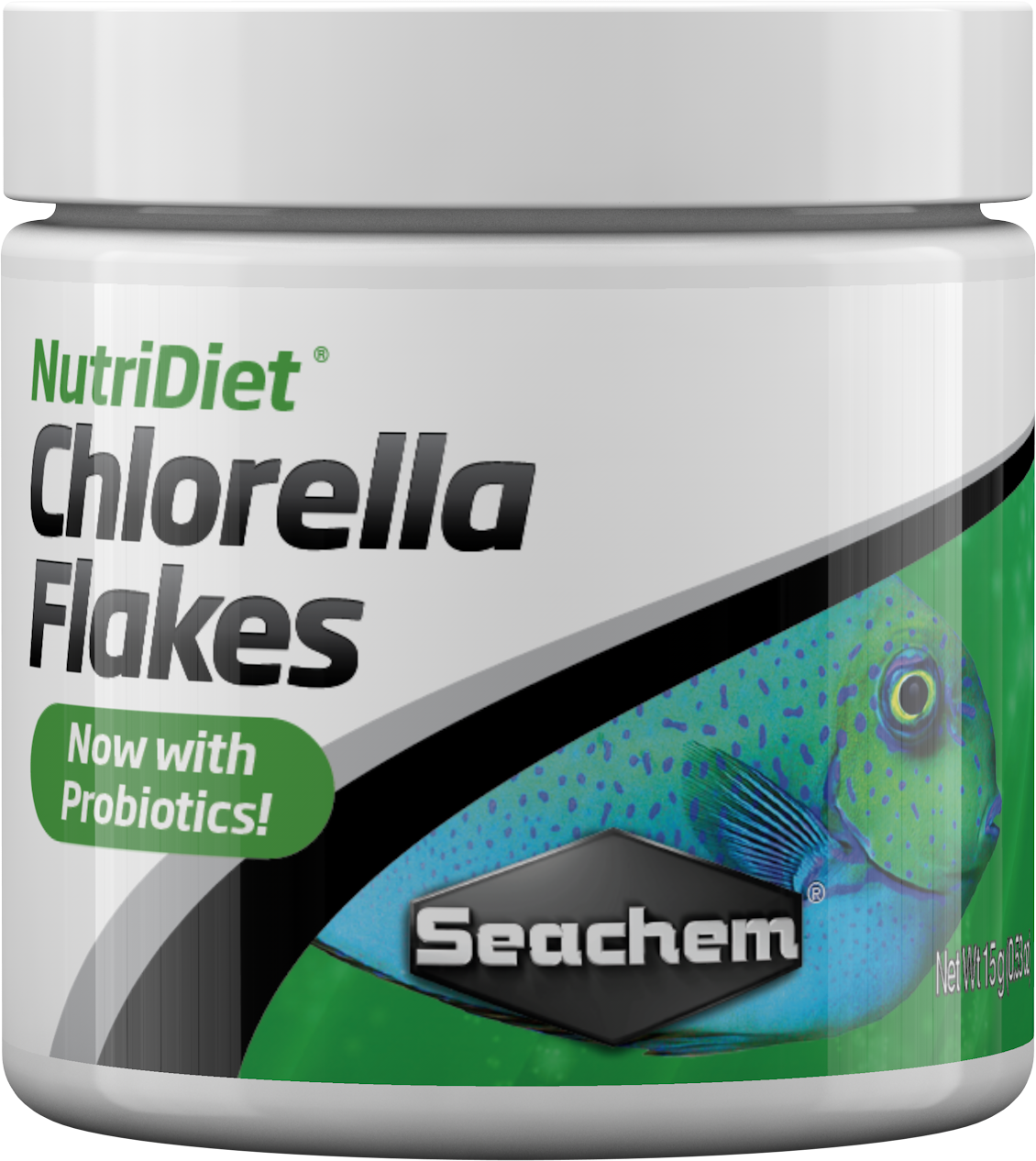 Seachem Nutridiet Chlorella Flakes w/ Probiotics 15g (SC1111)