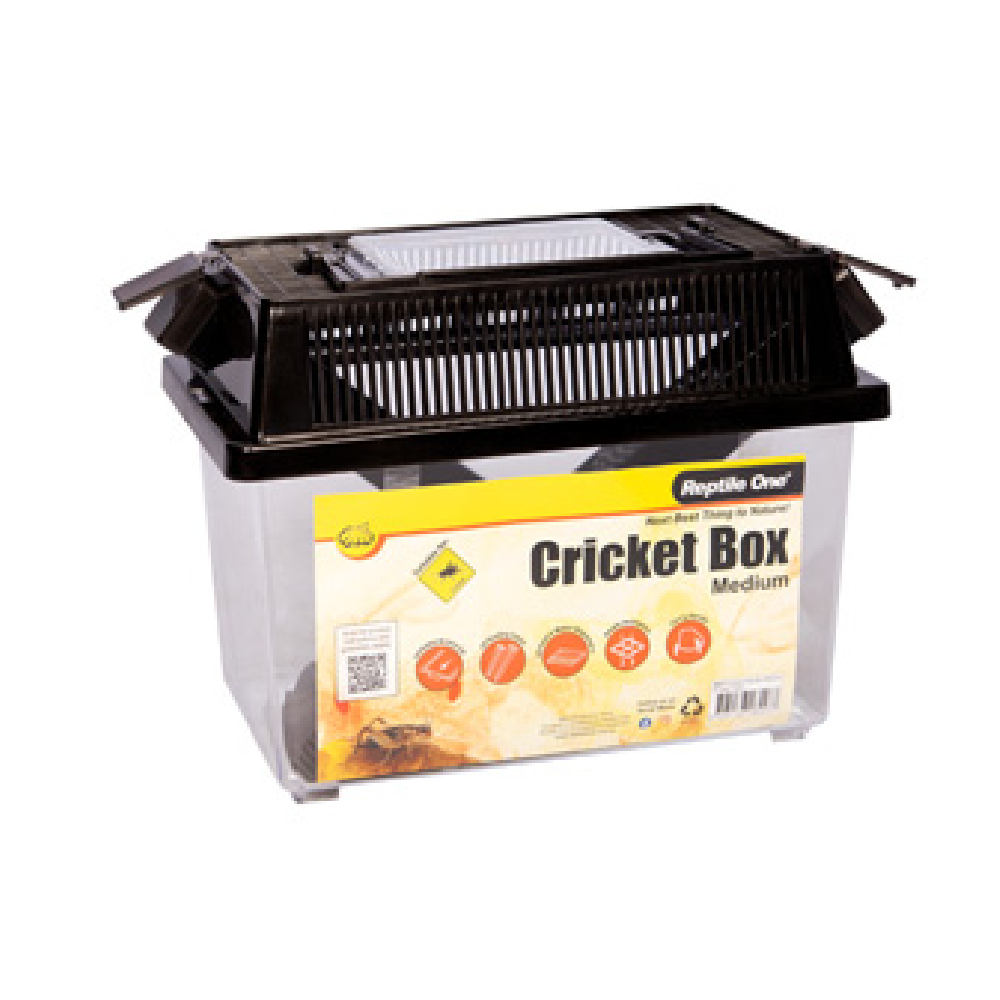 Reptile One Cricket Holding Box Medium w/ Feed Tubes (46071)