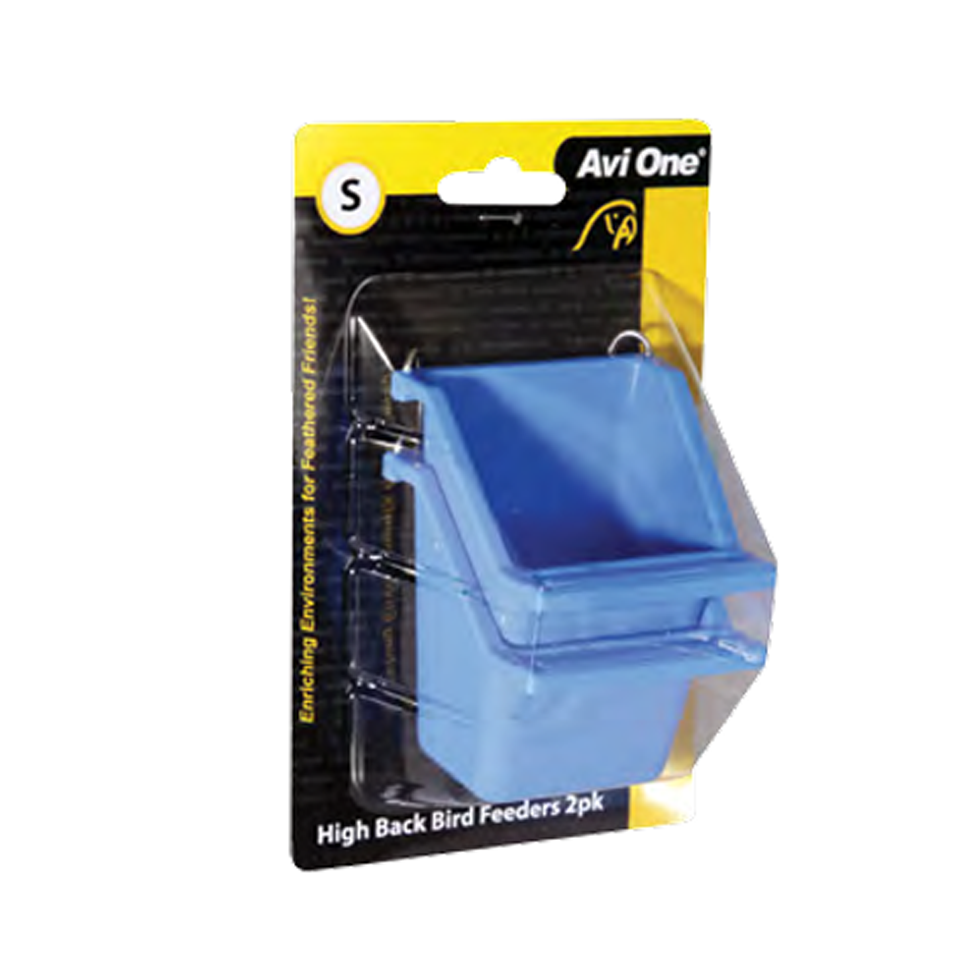 Avi One Feeder High Back With Perch Small 2pk (42224)