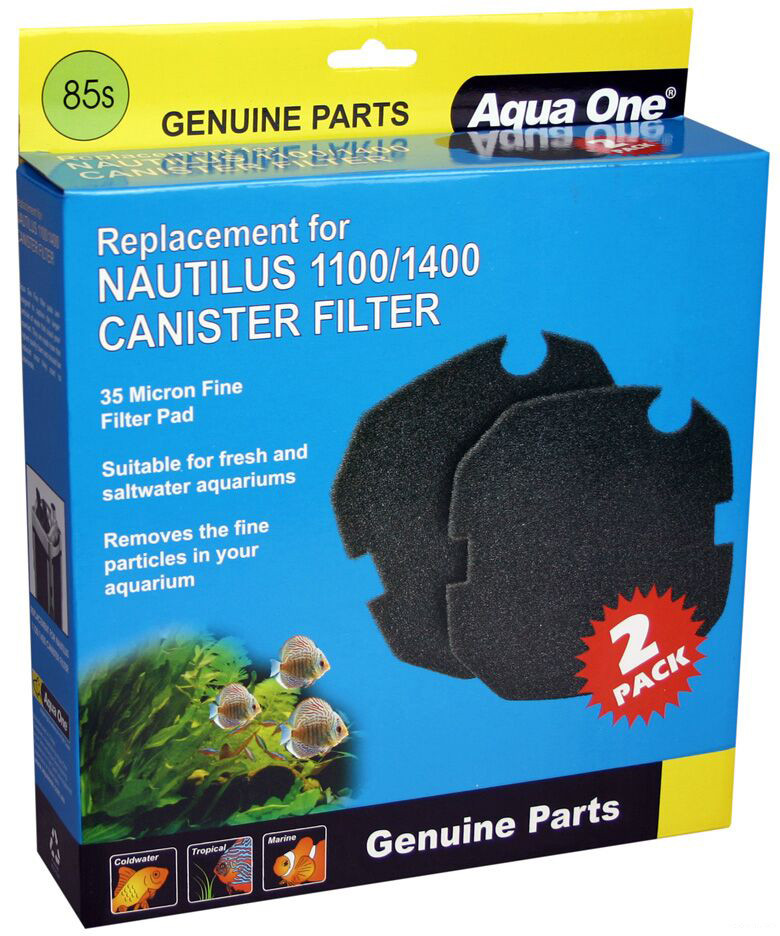 Aqua One Nautilus 1100/1400 35ppi Black Sponge 85s (25085s)