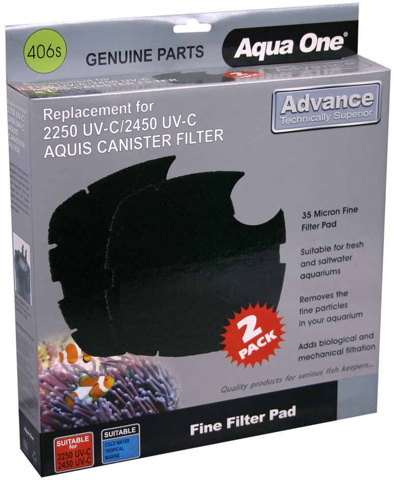 Aqua One Nautilus 2700UV & Aquis Advance 2250/2450UV 35ppi Sponge 406s