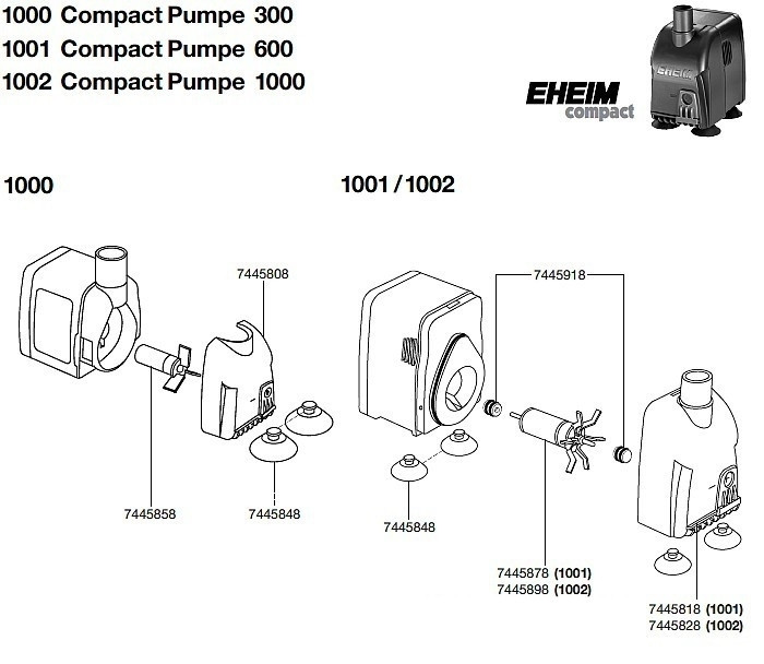 Eheim Compact 600 Water Pump Impeller (7445878)