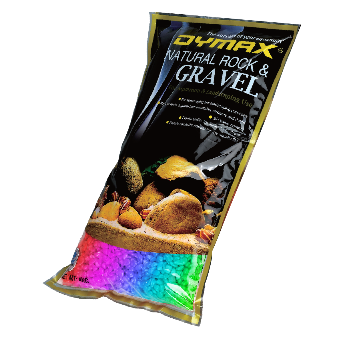 Dymax Coloured Gravel Seven Coloured 4kg (DM359)