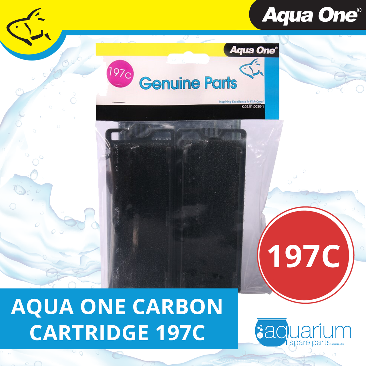 Aqua One HFX 100, 150, 200 Ceramic Cartridge (2pk) 197c (25197c)