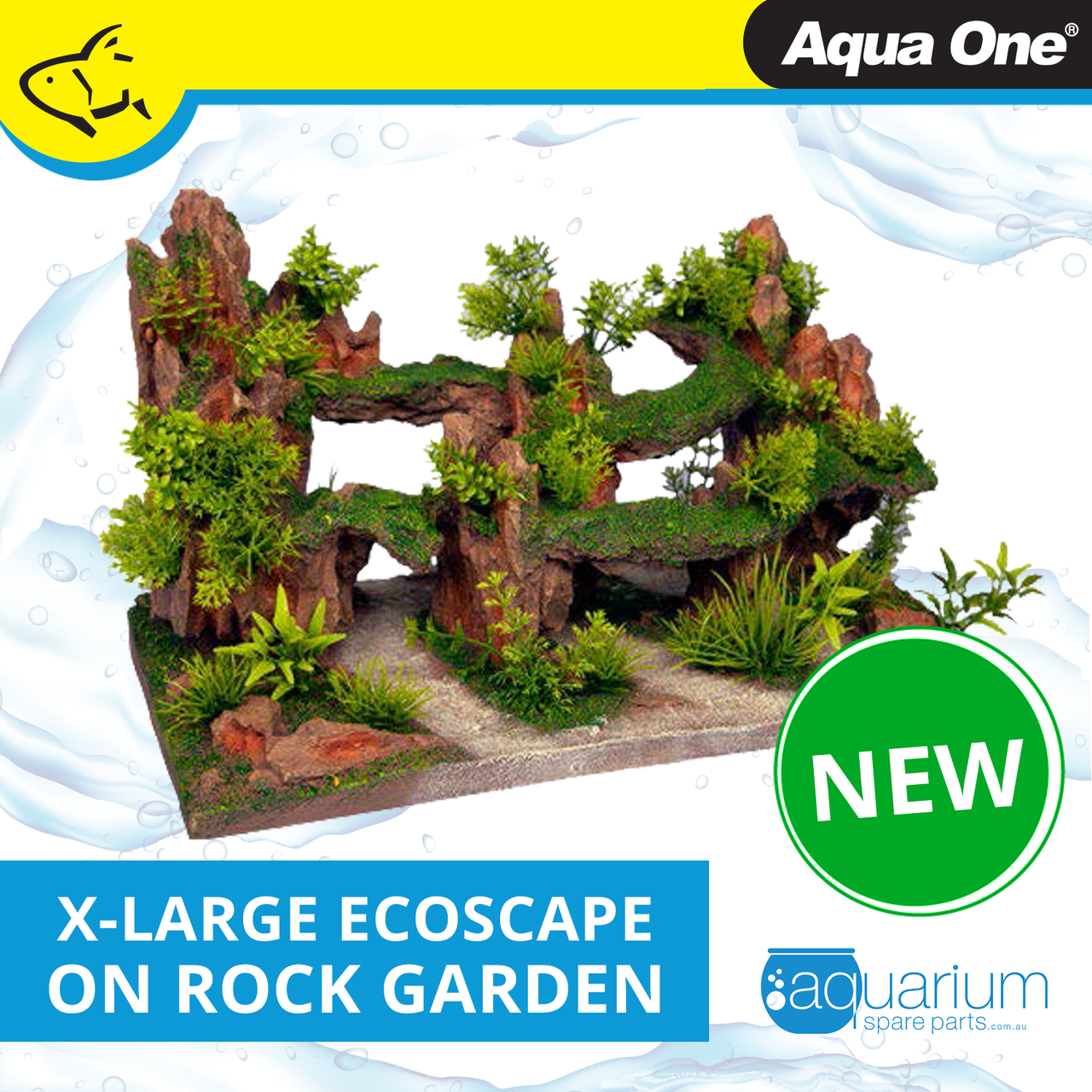 Aqua One Ecoscape Rock Garden X-Large 37.5x20.5x22.5cm (37943)