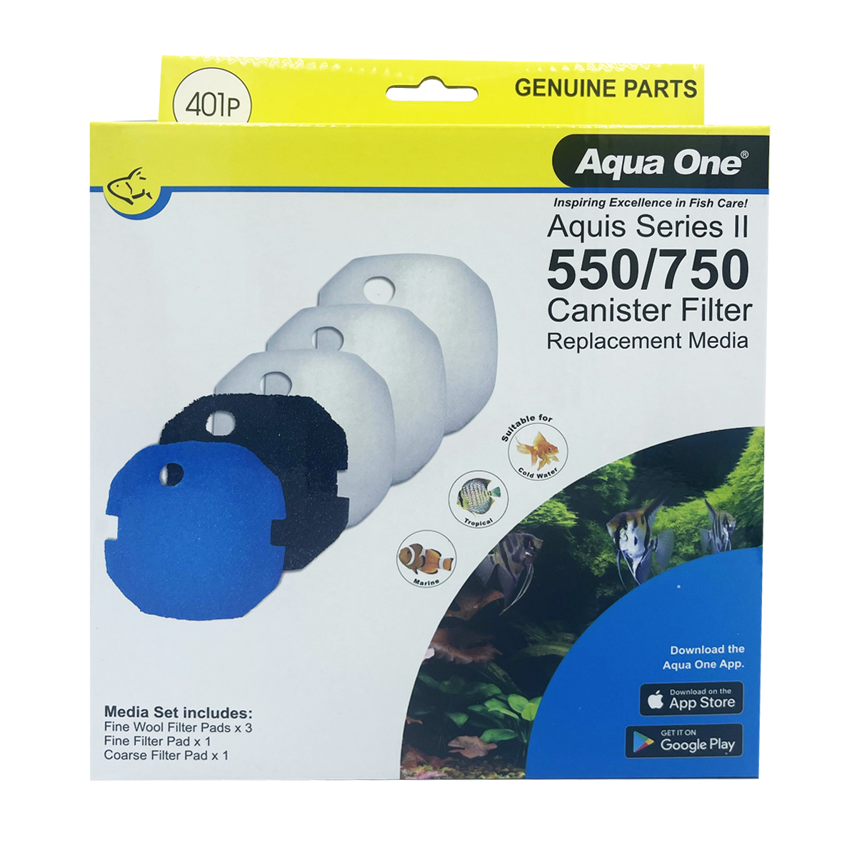 Aqua One Aquis Series II 1050/1250 Media Set 403P (25403P)