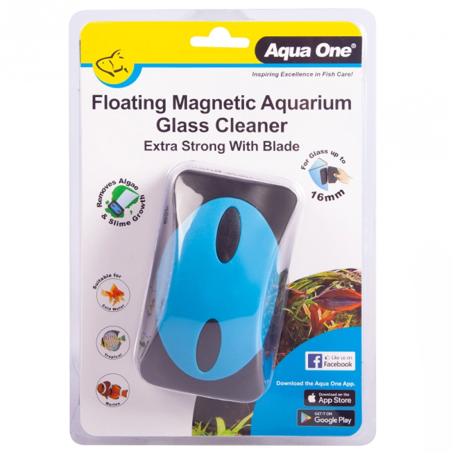 Aqua One Floating Magnet Glass Cleaner (Sml) (10100)