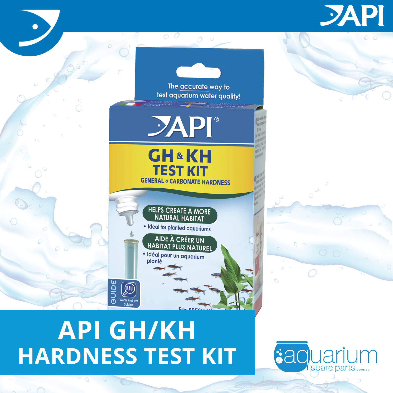 API GH/KH Hardness Test Kit