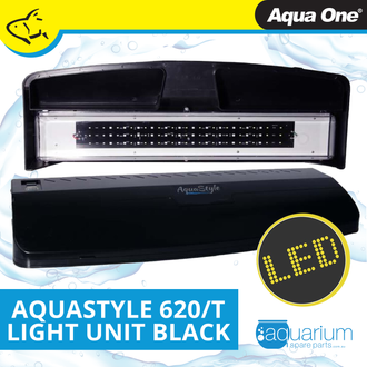 Aqua One AquaStyle 620/620T Complete LED Light Unit Black (10951GBK)