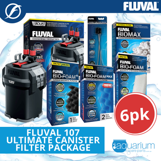 Fluval 107 Ultimate Canister Filter Package (6pk)